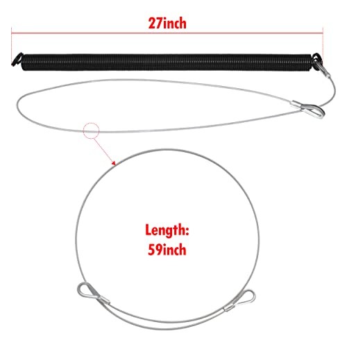 Trailer Tailgate Lift Assist Replacement Spring GSCC-400,Cable and ...