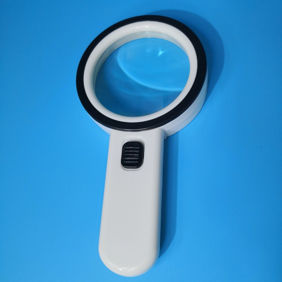 30X Jumbo Handheld Magnifying Glass w/ 12 Bright LED Light Illuminated ...