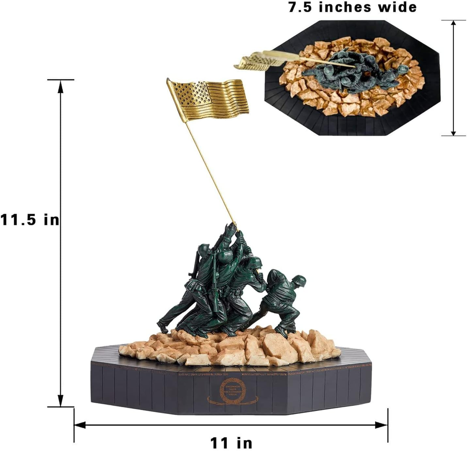 Large Marine Corps Iwo Jima Statue - Detailed, USMC WW2 War | eBay