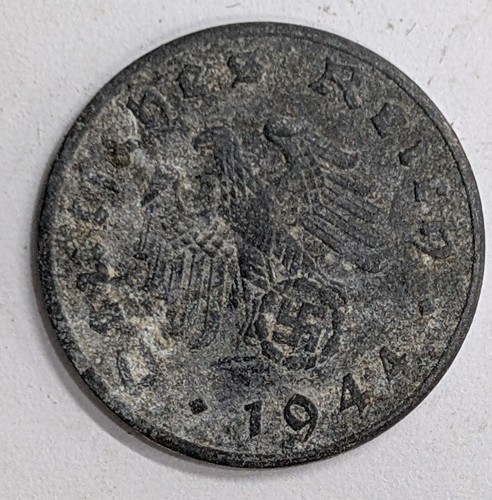 WWII NAZI ERA GERMANY 1944 German 1 Pfennig coin (#K1863) | eBay