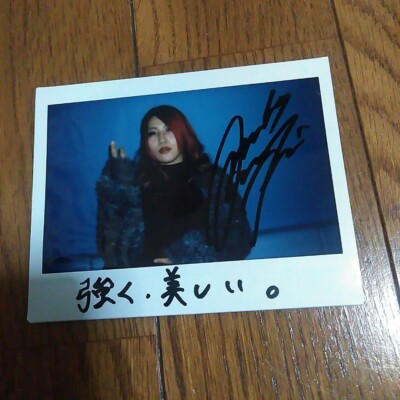 Shimi Hayashishita autographed casual clothes photo wrestling Stardom ...