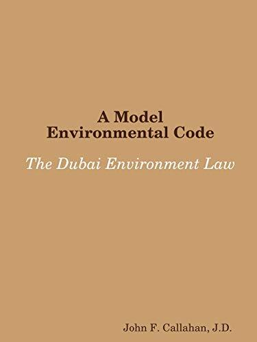 A Model Environmental Code: The Dubai Environment Law 9781312066588| eBay
