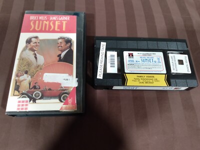 Sunset VHS Bruce Willis James Garner 1988 43396670099 | eBay