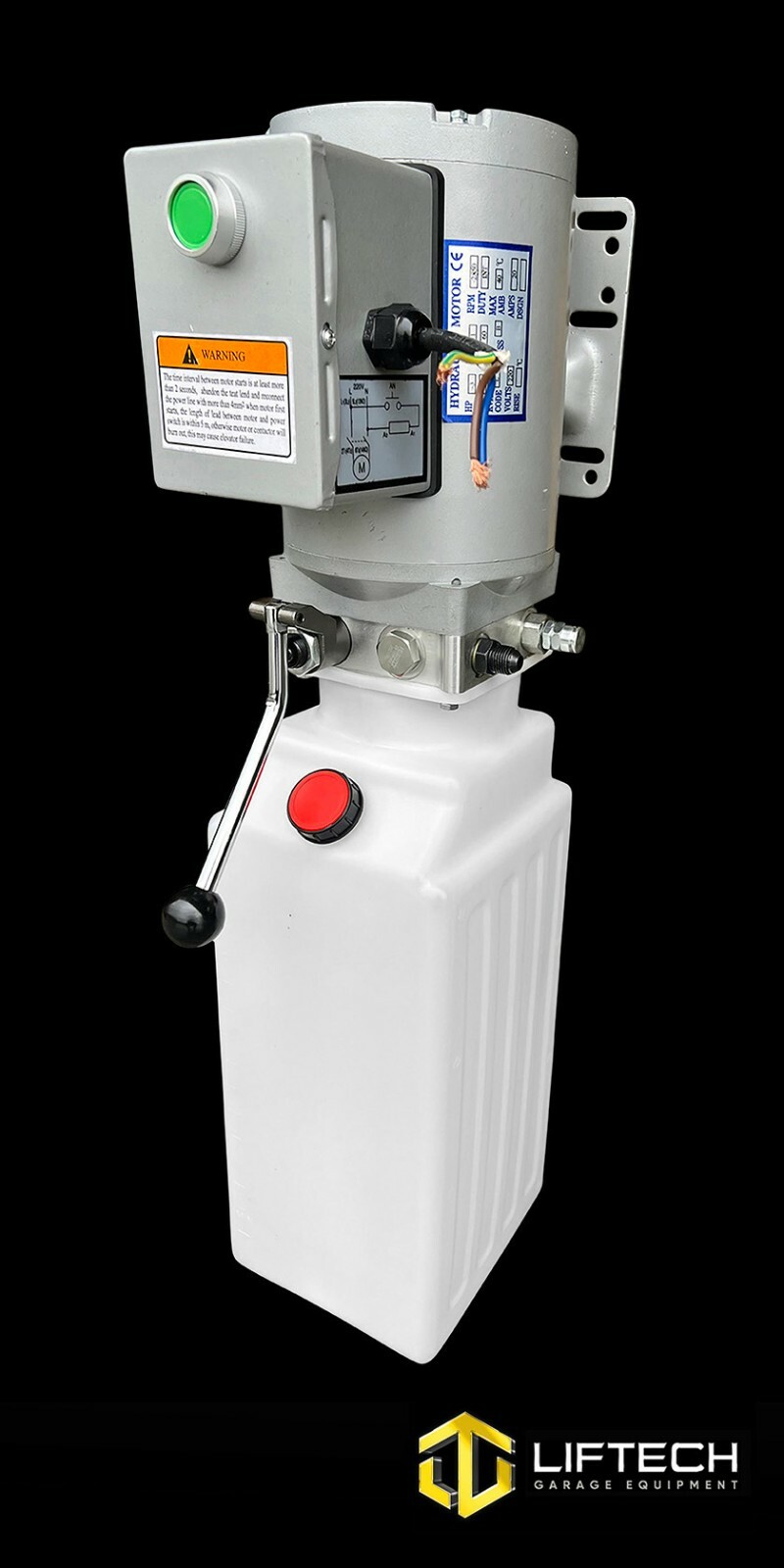 220V SINGLE PHASE HYDRAULIC POWER UNIT PACK PUMP CAR LIFT RAMP MOTOR ...