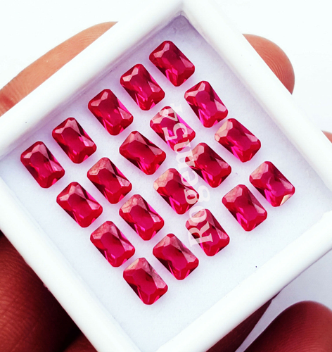 Blood Red Ruby 20 Ct Emerald Certified Natural Loose Gemstones Lot ~ RR15 | eBay Australia