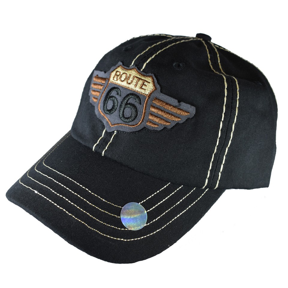 Route 66 Men's Hat - Embroidered,Adjustable Strap-back Baseball Style ...