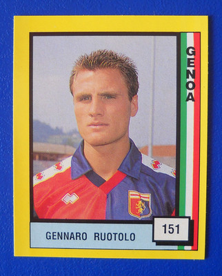FIGURINA VALLARDI IL GRANDE CALCIO 90 N.151 - RUOTOLO - GENOA - new ...