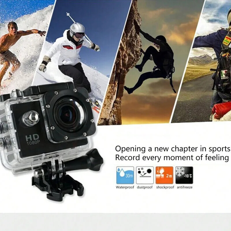 HD Action Camera Waterproof Sport Camera Underwater Camera Diving Video ...