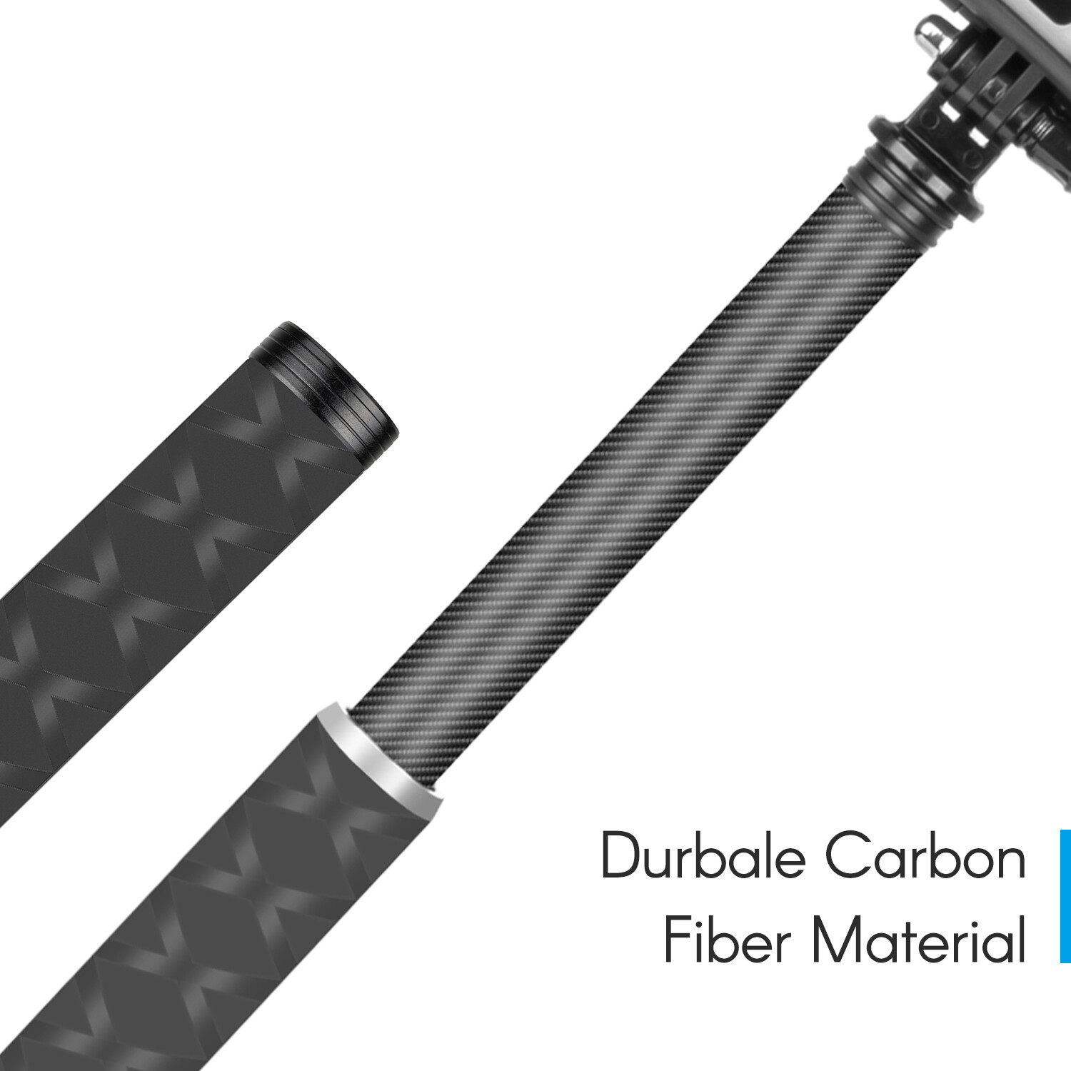 Extendable Selfie Stick Rod Carbon Fiber Material Compatible D5L4 ...