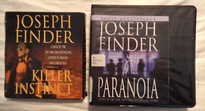 2 Audio books CDs Joseph Finder Killer Instinct & Paranoia preowned | eBay