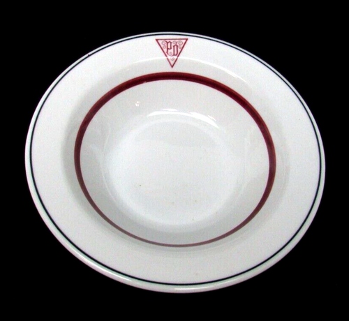 Vintage Walker China Red "PD" 6 1/2" Dessert Bowl No. 3-36 NOS (PH) | eBay