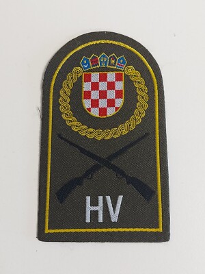 CROATIAN ARMED FORCES, Croatian army HV, SLEEVE PATCH, vintage military ...