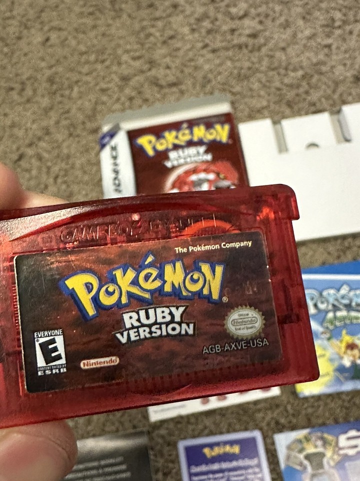 Pokemon Ruby - Complete in Box - CIB - Authentic - Nintendo Gameboy ...