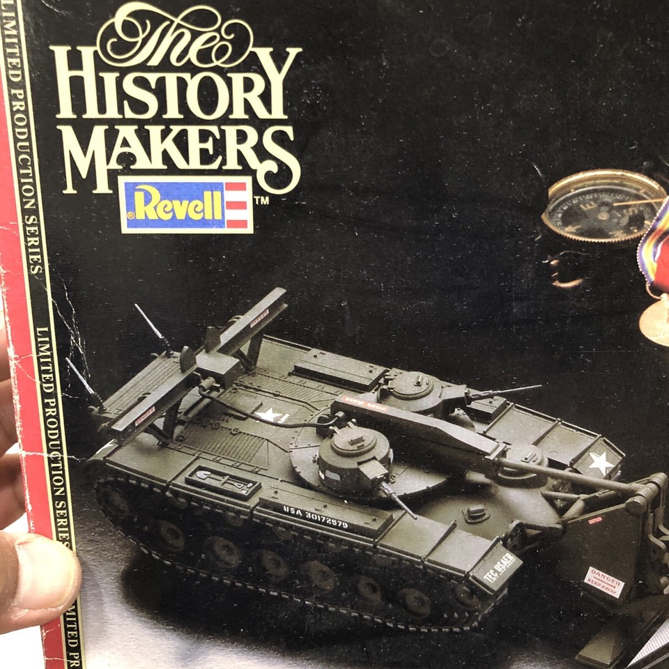 1982 REVELL The History Makers Armored Vehicle & Scissors Bridge Model ...