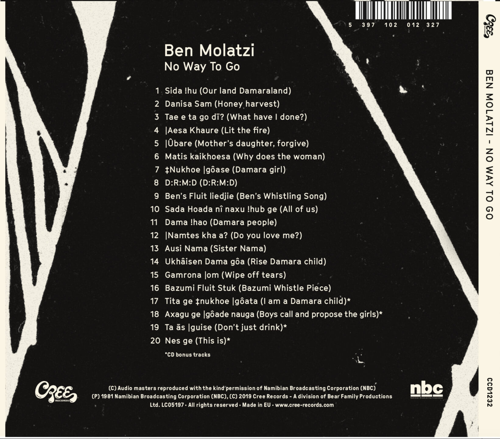 Ben Molatzi - No Way To Go (CD) - World 5397102012327 | eBay