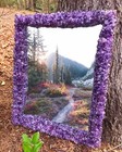 12"x21" Handmade Amethyst Mirror Rectangle Shape Wall Hanging ...