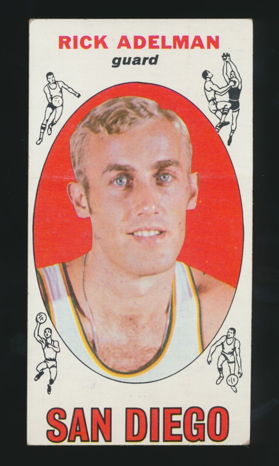 1969-70 Topps Basketball -#23 RICK ADELMAN RC (San Diego Rockets) *HOF ...