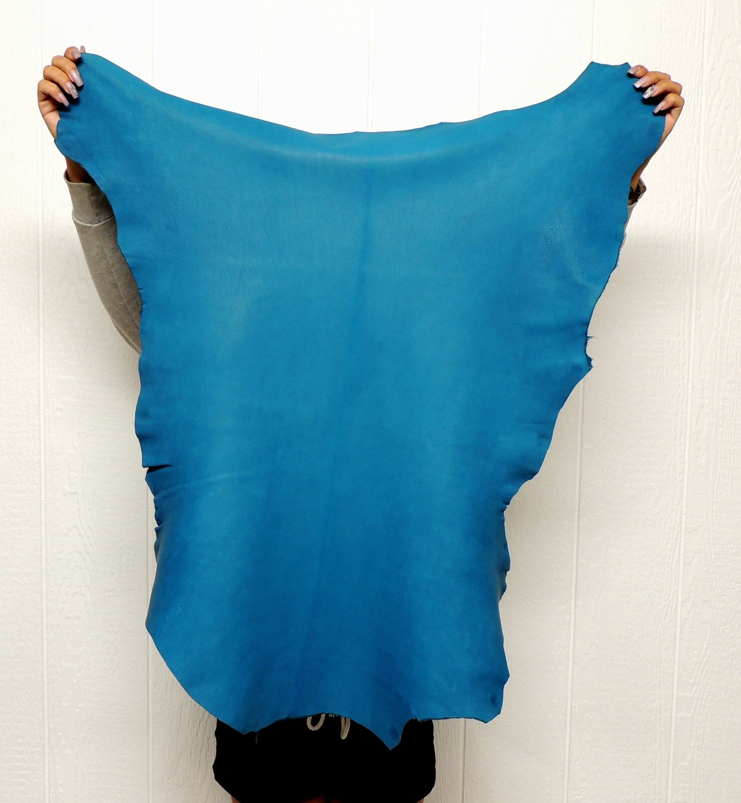TURQUOISE Buckskin Leather Hide for Native Crafts Purses SCA LARP Garb ...