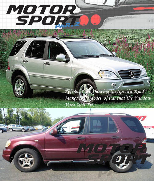 4pcs Visor Rain Guards Mercedes ML320 ML430 1998-2000 2001 2002 2003 ...