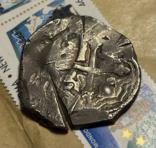 1600s Phillip IV Spain/Mexico 8 Reales “P” Mintmark Silver Cob with ...