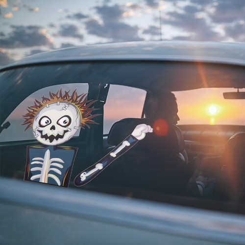 Auto Accessories Car Styling Halloween Pattern Sticker Car Rear Window ...