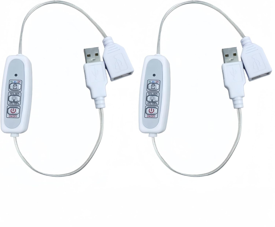 USB Neon Sign Timer Cable with Dimmer for 5V LED Lights - 2-Pack | eBay