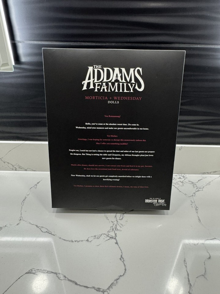 Monster High Skullector Addams Family Morticia & Wednesday Doll Two ...