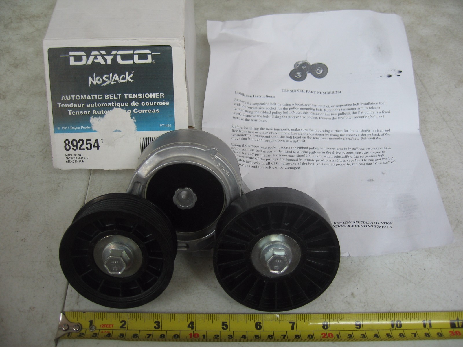 Chrysler Jeep Dodge Ram Belt Tensioner Dayco P/N 89254 Ref# Gates 38167 ...
