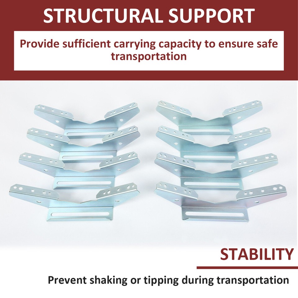 (8) Pontoon V Wing Brackets Bunk Bolster Boat Pontoon Trailer Wing ...