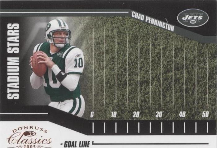 2005 Donruss Classics - Stadium Stars Chad Pennington #SS-28 Goal Line ...