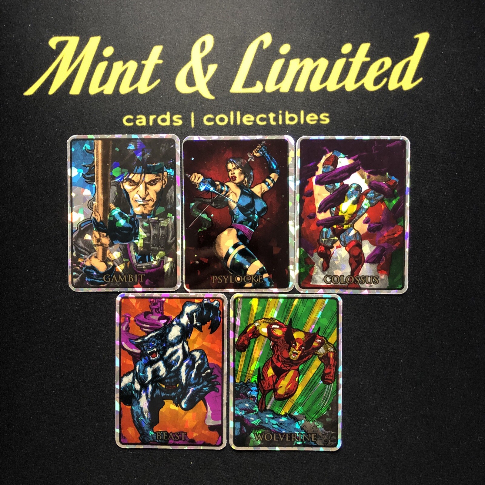 1992 Marvel Masterpieces Vending Machine Stickers Card Lot (5 ...