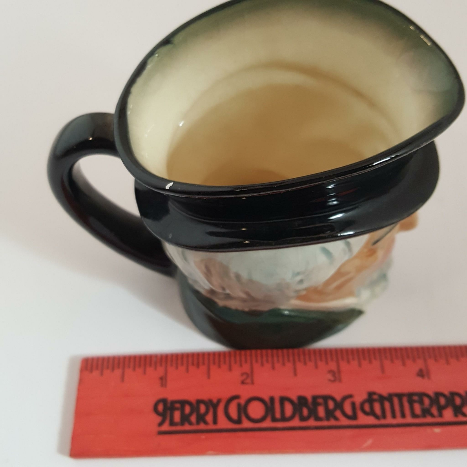 Uncle Sam Japan Marutomoware Mug Creamer Cup 3.5" Tall Black Toby Mug ...