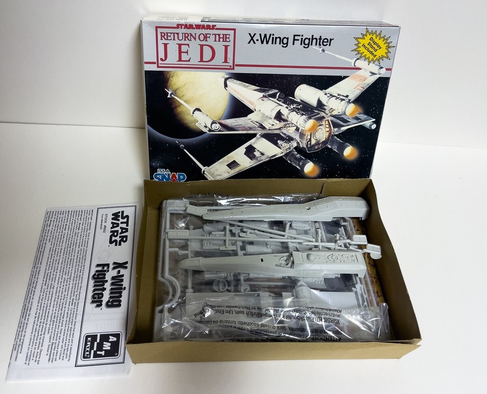 MPC Ertl Star Wars Return of the Jedi X-Wing Fighter Snap Model Kit ...