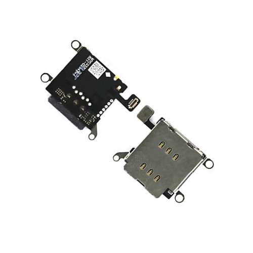 Replacement Dual SIM Card Reader Slot Socket Flex Cable Kit For iPhone ...