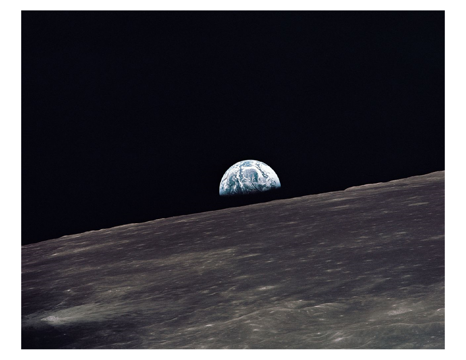 NASA 1969 Apollo 10 Earthrise View 8x10 Photo Print On 8.5" x 11" | eBay