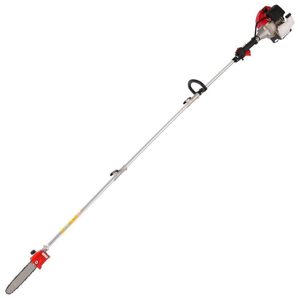58CC Gas Pole Saw 16" Extendable Tree Trimmer 2-Stroke Gas Powered ...