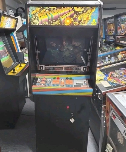 Original Asteroids DELUXE CAB WORKING PLAYING Arcade Machine Atari ...