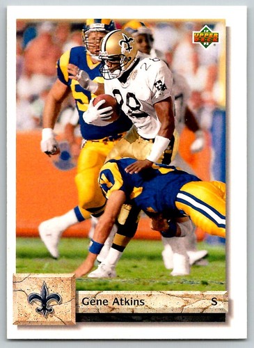 1992 UPPER DECK GENE ATKINS NEW ORLEANS SAINTS #174 | eBay