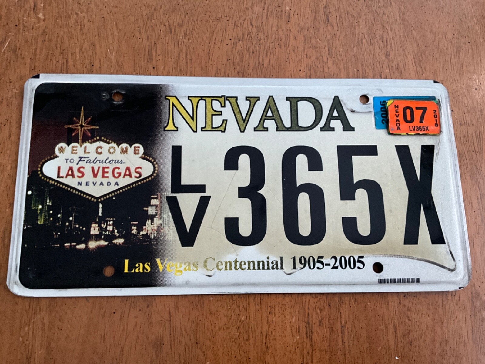 2018 Nevada Las Vegas Centennial License Plate Tag LV 365X | eBay