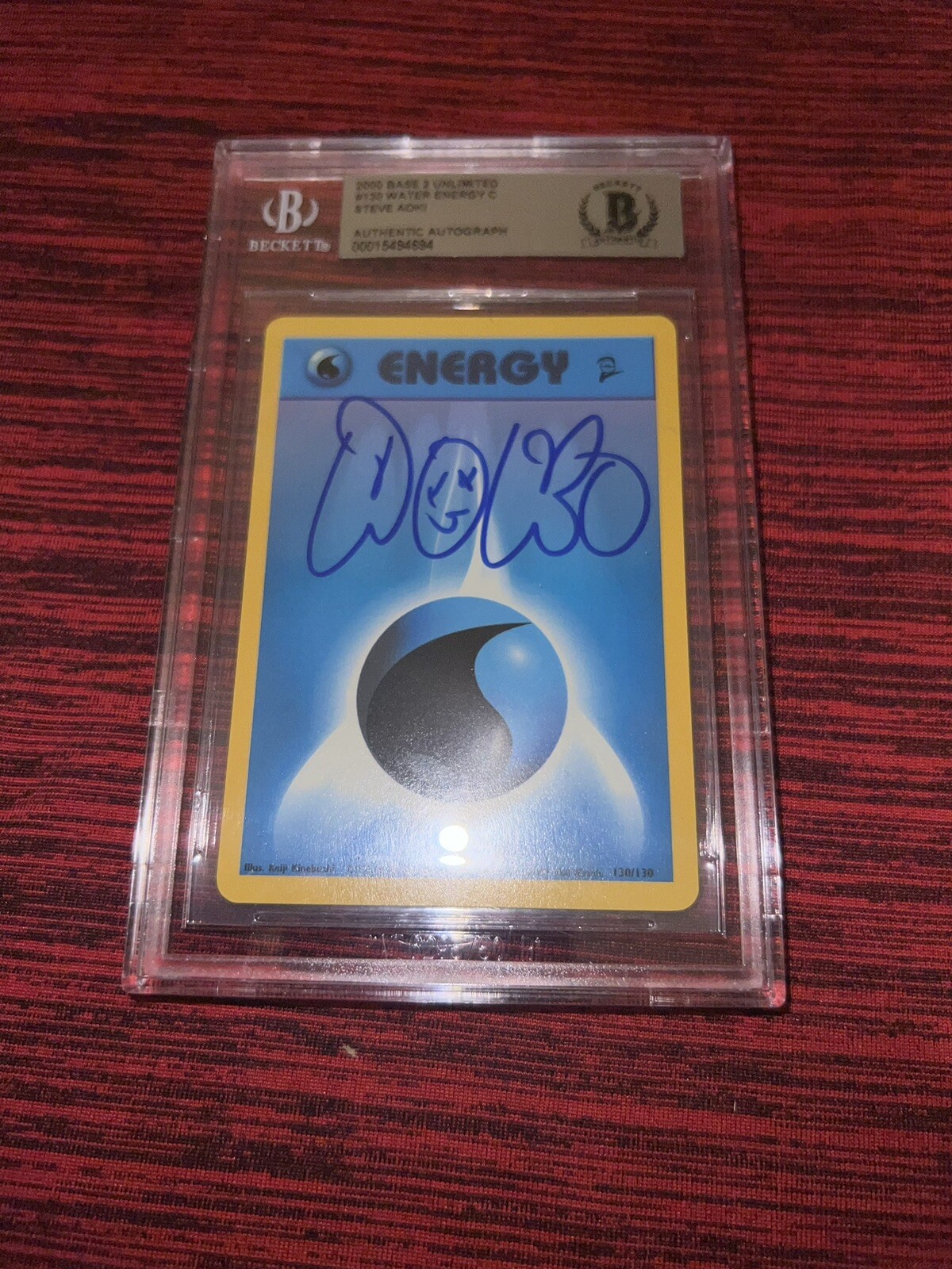 Steve Aoki Signed Official Pokemon Trading Card 00 Base 2 Unlimited ...