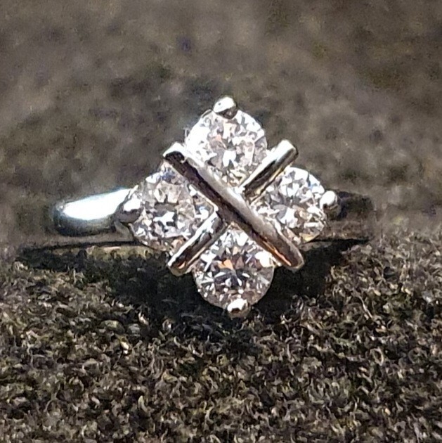 RS Covenant Rhodium Plated Dress CZ Ring 793 sz 6 | eBay