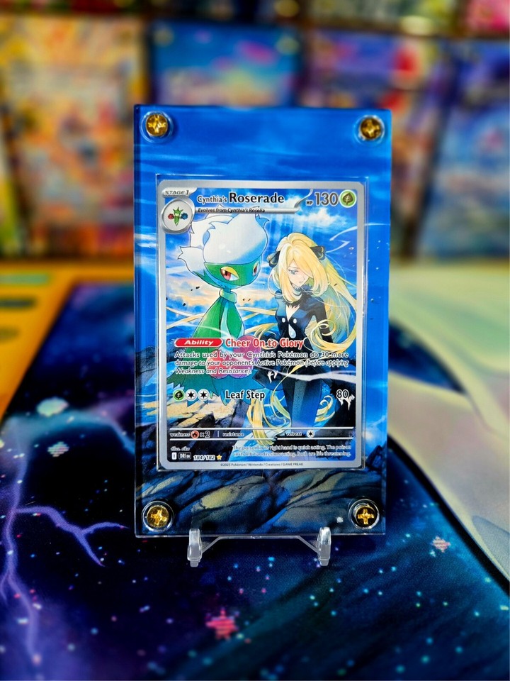 x2 Pokemon Cynthia's Garchomp EX 232 Roserade Destined Rivals Extended ...