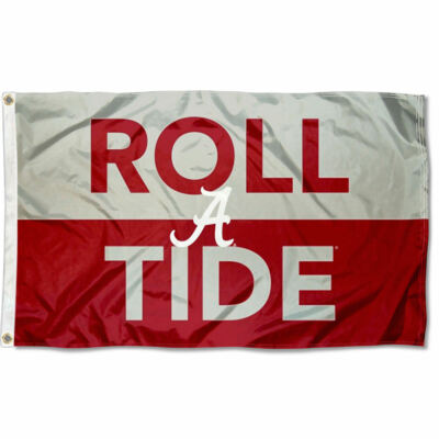 Alabama Crimson Tide Roll Tide Flag Large 3x5 | eBay