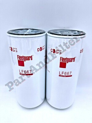 LF667 Fleetguard Oil Lube Filter Cummins Filtration (PACK OF 2) | eBay