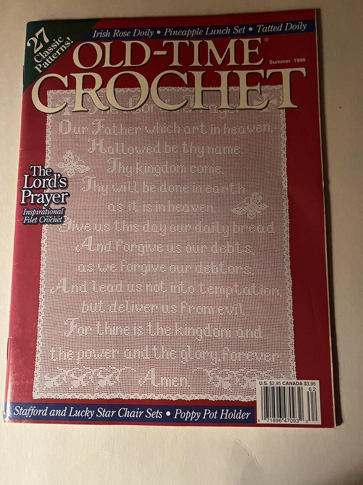 OLD TIME CROCHET Magazine 27 Classic Patterns Summer 1996 The Lord's ...
