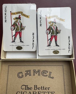 Vintage Camel Cigarettes 2 Deck Playing Cards Set in Box – RJR 1990s ...