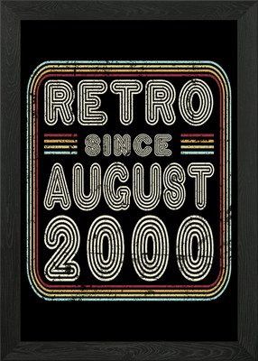 Birthday August 2000 Framed Wall Art Poster Canvas Print Picture | eBay UK