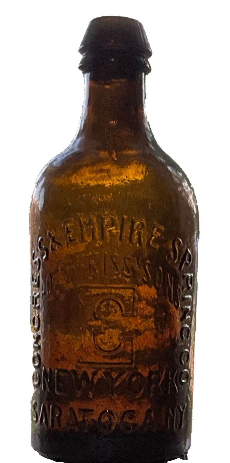 Antique Amber hotchkiss sons congress & empire spring co mineral water ...