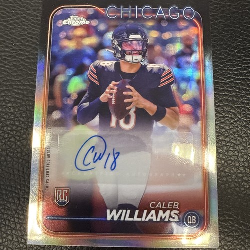 2024 Topps Chrome Variation Rookie Refractor Autograph Caleb Williams ...