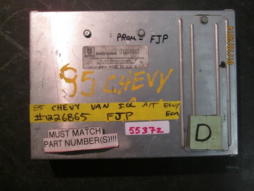 *1985 CHEVY GMC GM VAN 5.0L A/T ECU/ECM #1226865 FJP Control Module ...